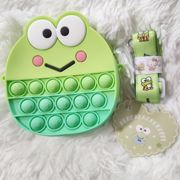 Accessories | Keroppi Pop Fidget Adjustable Strap Silicone Bag | Poshmark
